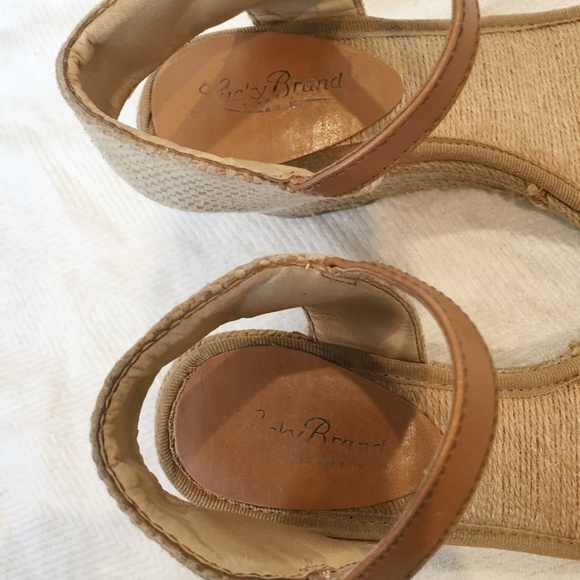 Lucky Brand | Shoes | Luckybrand Ankle Strap Open Toes Wedges Cork 7m ...
